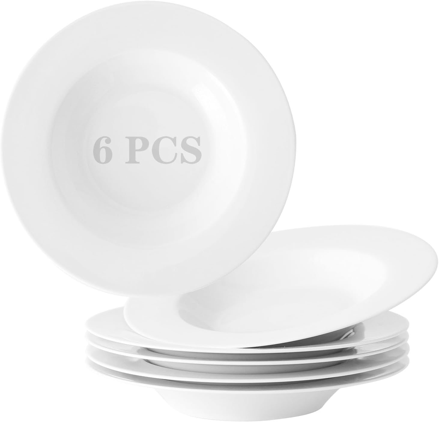 Amazon.com | BABALIU 8.5 Inch Ceramic Soup Plate Set of 6, 8 Ounces ...