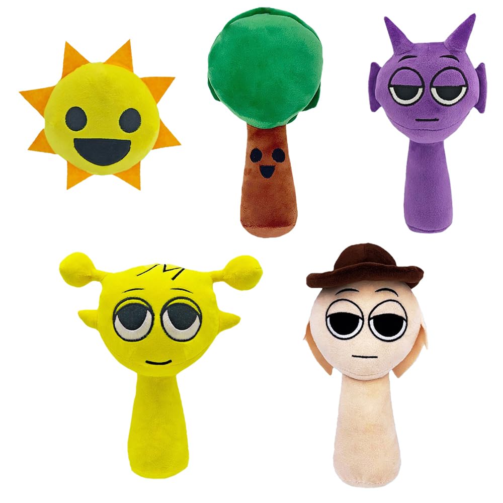Amazon.com: DGZEOLOO Sprunki Plush - Cute Cartoon Plush Toy, Soft ...