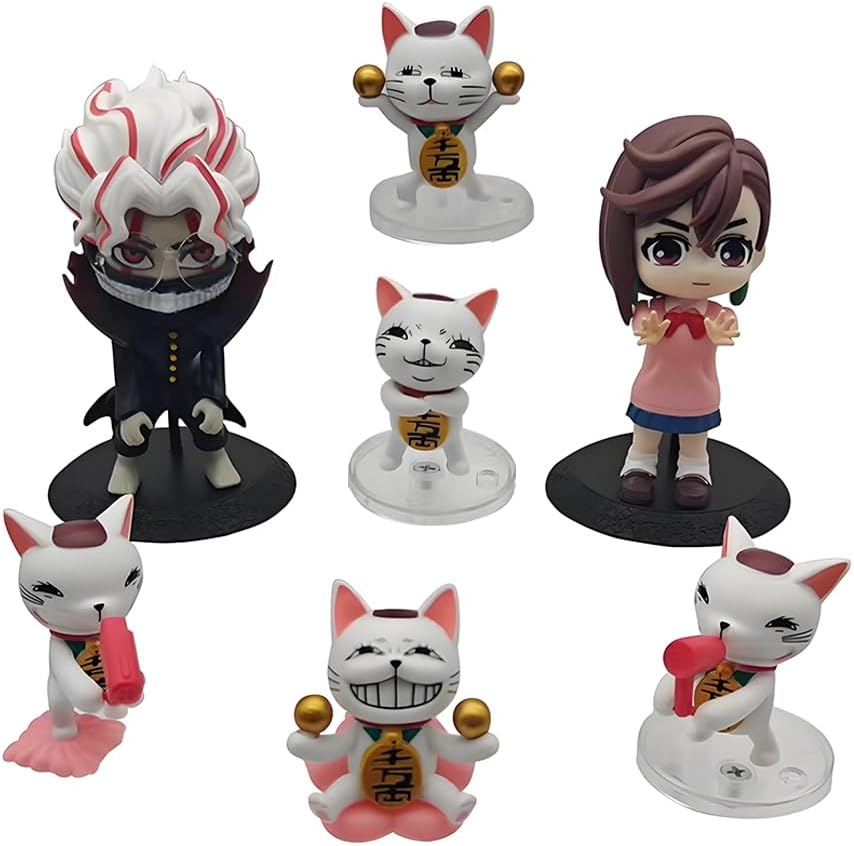 Amazon.com: QAHEART 7 Pcs Anime Ayase Momo Figure Okarun Action Figure ...