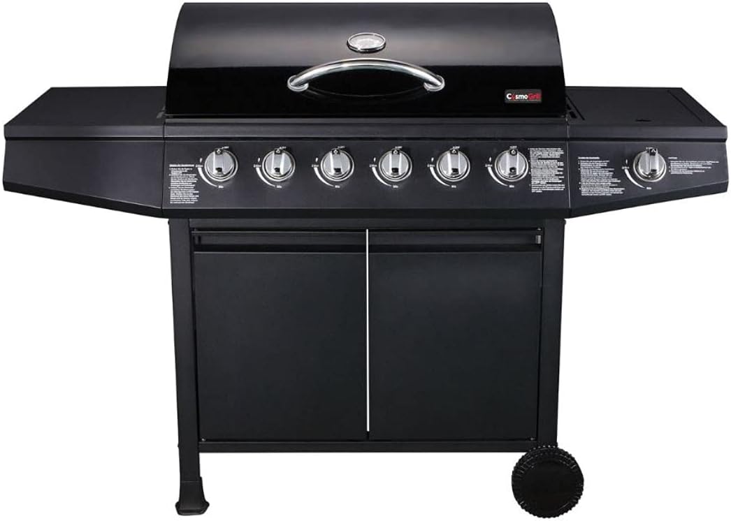 CosmoGrill Outdoor 6+1 Gas Barbecue with Side Burner (6+1 BBQ With ...