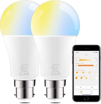 iLC LED Alexa Light Bulbs B22, Smart Bulb, Work with Alexa (Echo ...