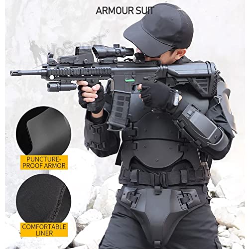 Airsoft Vest Body Armor Cosplay Vests Adjustable Tactical Molle Chest ...