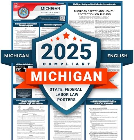 Amazon.com: Labor Law Posters - Michigan Labor Law Poster State ...