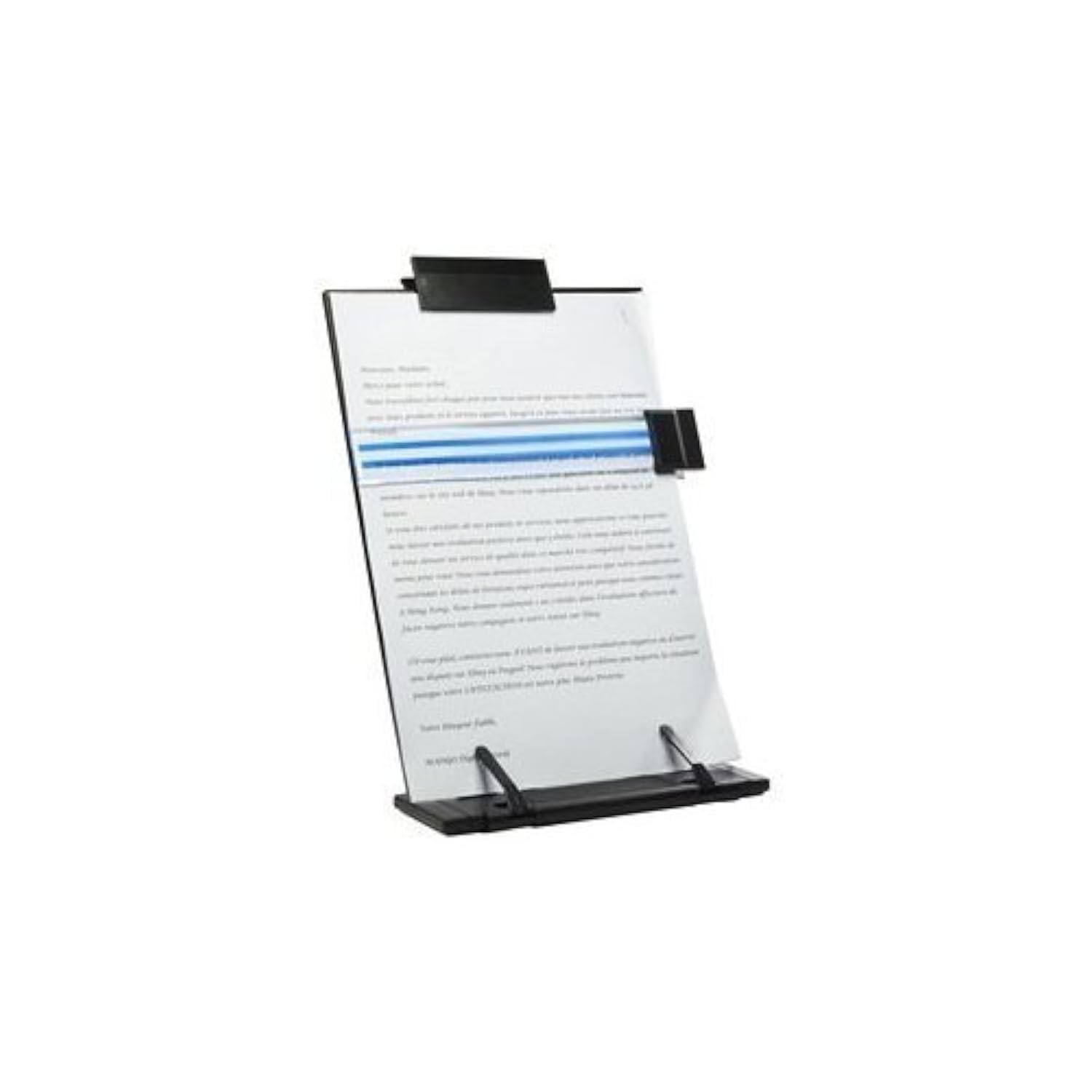 Amazon.com : JDYYICZ Black metal desktop document book holder with 7 ...