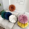 Amazon.com: PINGESILU Round Throw Pillow Solid Color Round Pillow ...