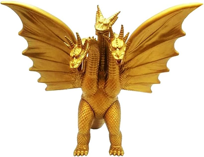 Amazon.com: 3 Head Gold Dragon King of The Monster Ghidorah Gidora ...