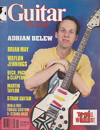 Guitar Player Rock Magazine January 1984 Adrian Belew Queen Brian may ...