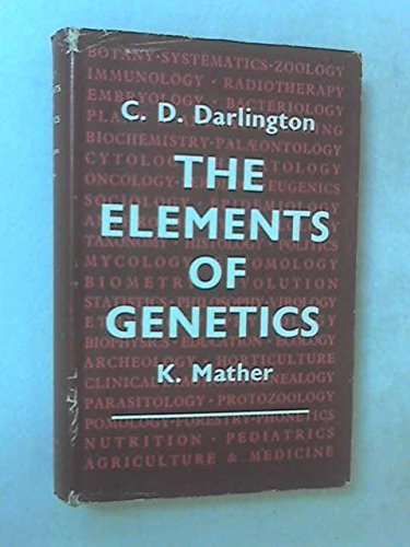 Amazon | Elements of Genetics | Darlington, Cyril Dean, Mather, Kenneth ...