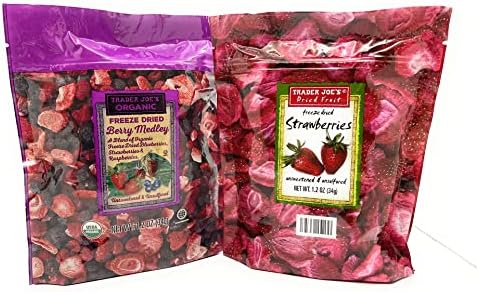 Amazon.com: Dried Fruit Assortment Bundle - Organic Freeze Dried Berry Medley 1.2 Oz & Freeze ...