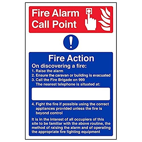 Fire Action – Caravan Site Fire Action – 300 X 400mm – BigaMart