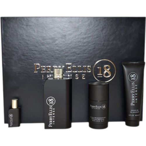 Amazon.com : Perry Ellis 18 Intense by Perry Ellis for Men Gift Set ...