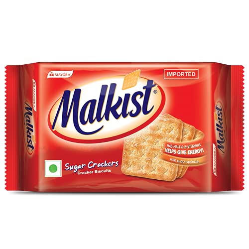 Malkist Sugar Crunchy Crackers Biscuits 135gm (12 Piece Per Pack) (Pack ...