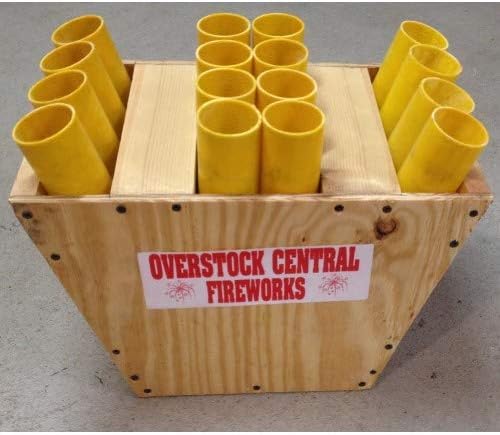 Amazon.com: 16 Shot Fireworks Fan Rack With 1.75" Fiberglass Mortar ...