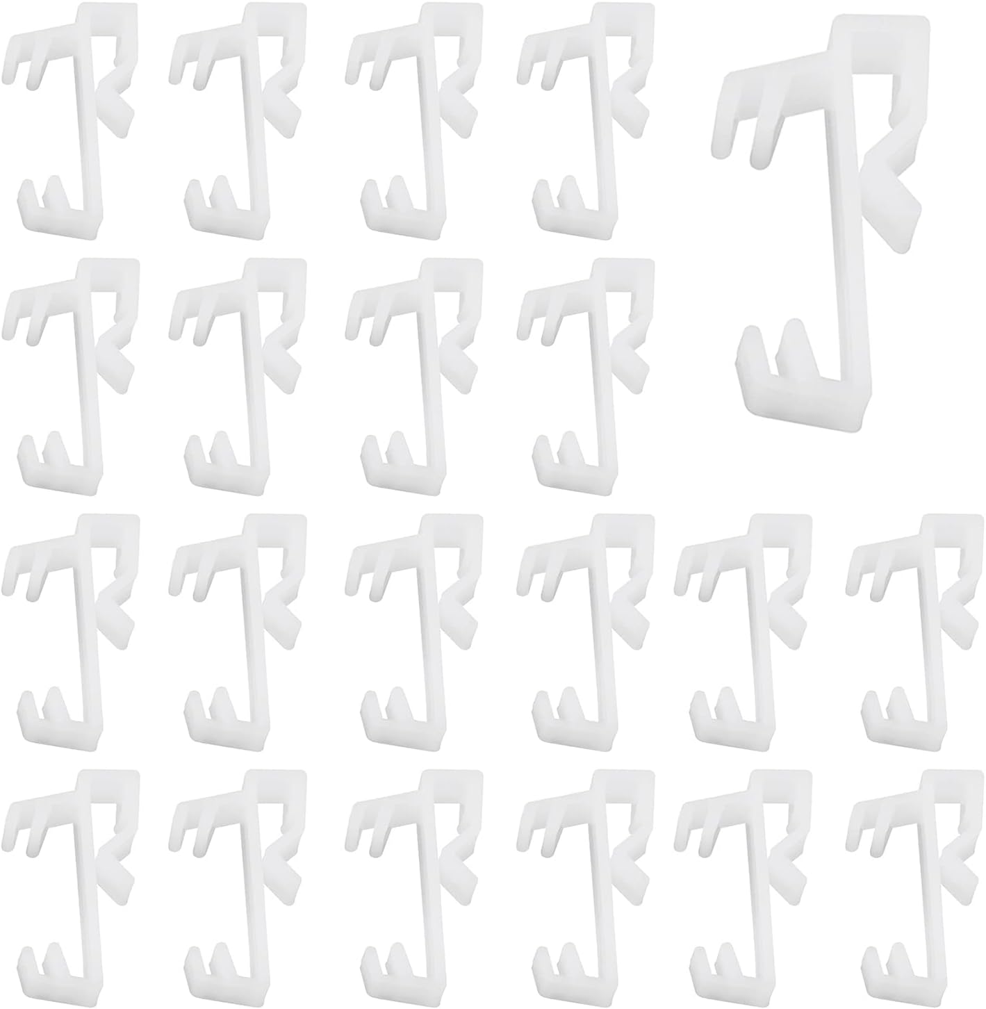 Amazon.com: 1" Single Slat White Valance Retainer Extension Clips for ...