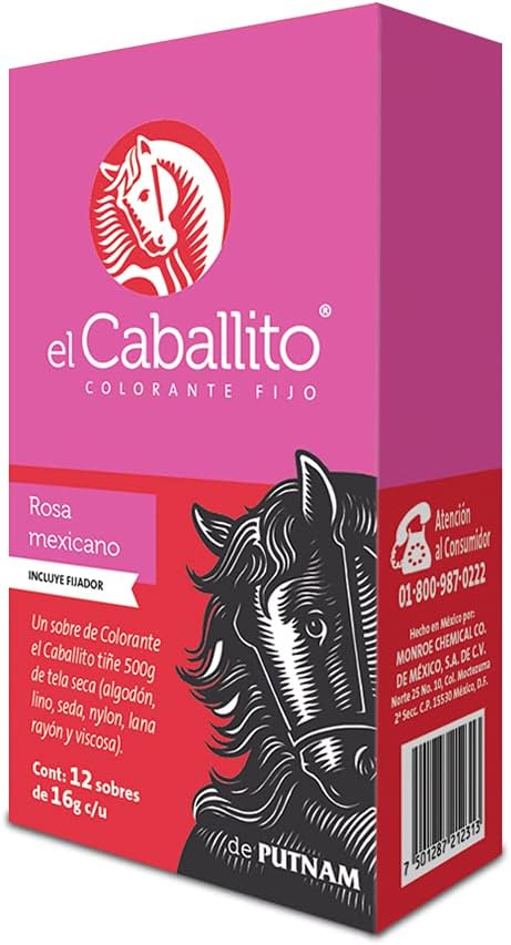 el Caballito, el único Colorante en Polvo para ropa color Negro ...