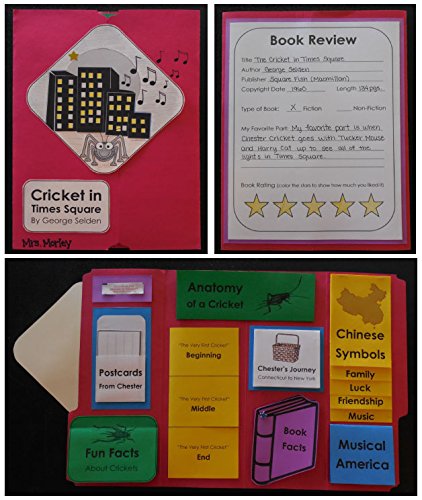 Cricket in Times Square Literature Guide & Mini-Lapbook - ASSEMBLED ...