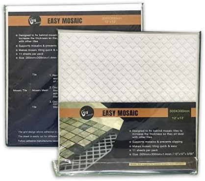 Stone Deals Mosaic Sticky Mesh for Back Mounted Mosaic Tile 24" x 36 ...