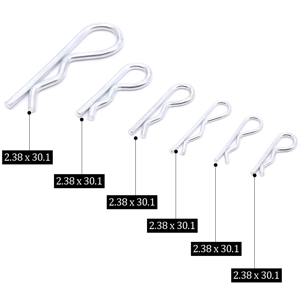 Mechanical Fastener Kit Glarks 122-Piece Pin Fastener Assortment - 304 ...