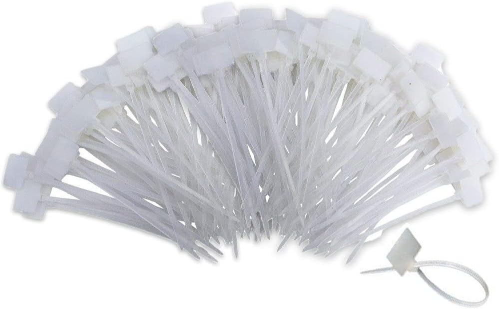 Amazon.com: Mini Skater 100Pcs Nylon Cable Marker Ties Self Locking ...