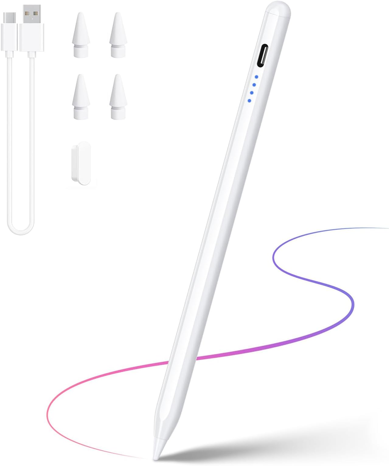 Stylus Pen for iPad, Tilt Drawing & Palm Rejection Stylus Pencil ...