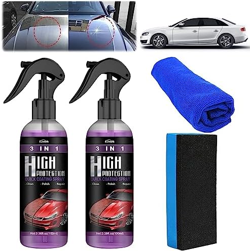 Amazon.com: 3 in 1 High Protection Quick Coating Spray, Car Scratch ...