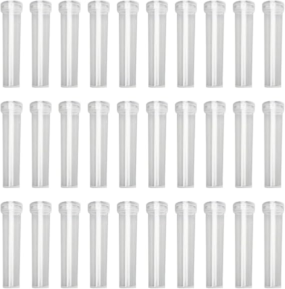 Amazon.com: UUYYEO 100 Pcs 2.8 Inch Plastic Flower Stem Tubes Fresh ...