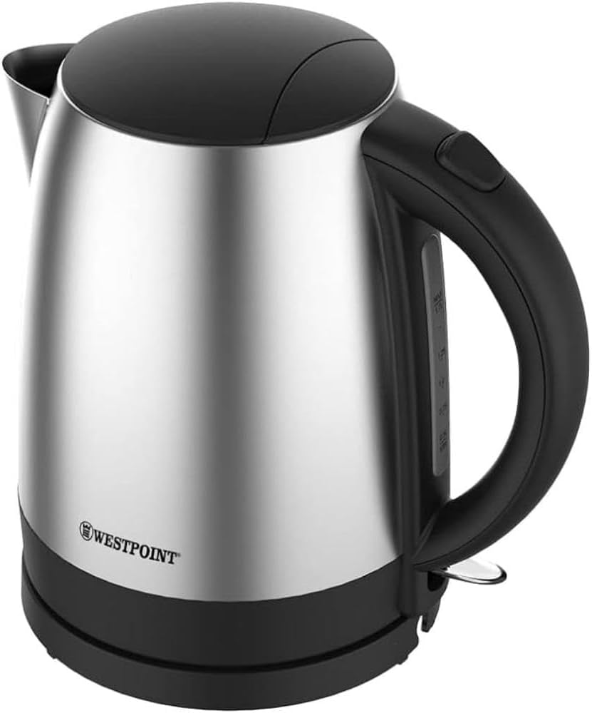 Westpoint Deluxe Brushed Stainless Steel QUIET BOIL Electric Kettle, 1. ...