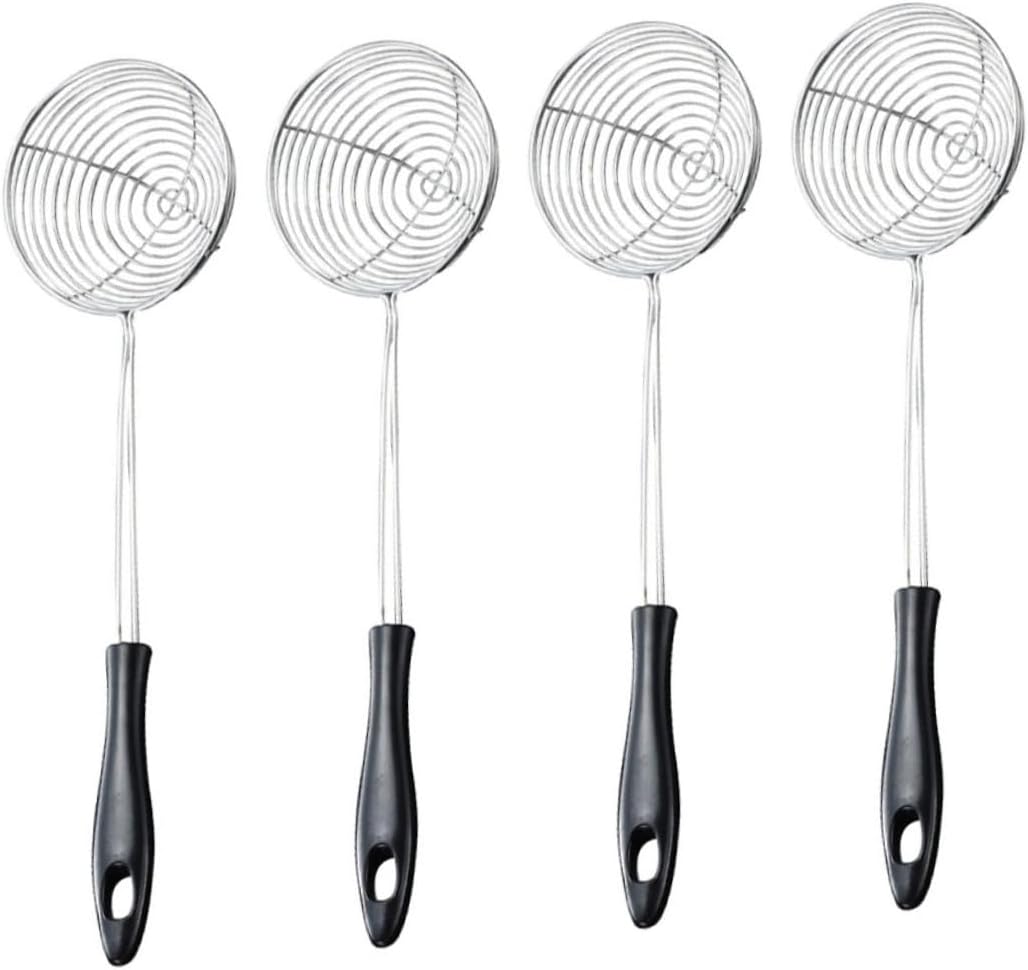 Amazon.com: TIDTALEO 4pcs Stainless Steel Wire Drain Asian Strainer ...