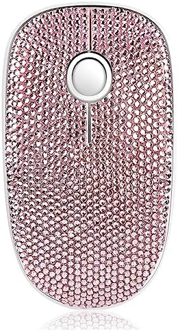 Amazon.com: Luxury Bling Crystal Rhinestone Wireless Mouse - 2.4G ...