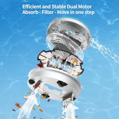 Neobot X1 Cordless Pool Cleaner, Robotic Pool Vacuum Cleaner, Lasts up ...