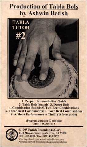 Tabla Tutor #2 - Production of Tabla Bols (sounds) [VHS]: Amazon.in ...