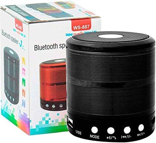 Mini Bluetooth Speaker WS-887 with FM Radio, Memory Card Slot, USB Pen ...