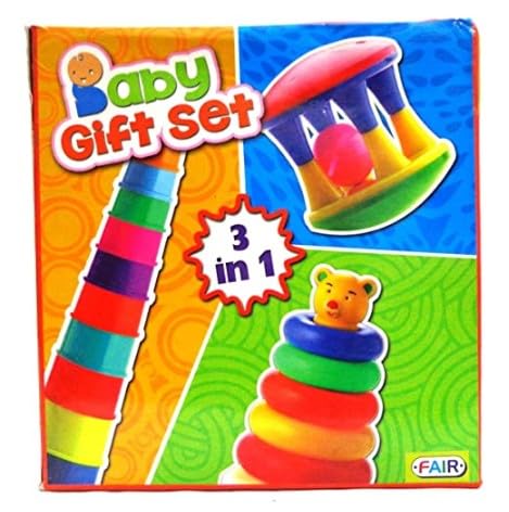 Salvus APP SOLUTIONS 3-in-1 Pack Stacking Toys Baby Gift Set: A Fun ...