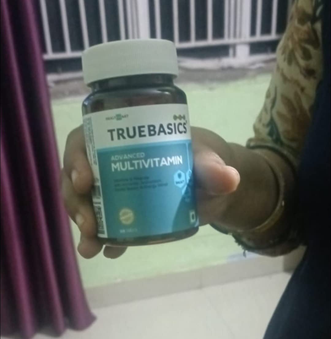 TrueBasics Advanced Multivitamin(60 Tablets), Multivitamin for Men ...