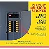 Linelax Circuit Breaker Box Labels – 129 Weatherproof Fuse Box Stickers ...
