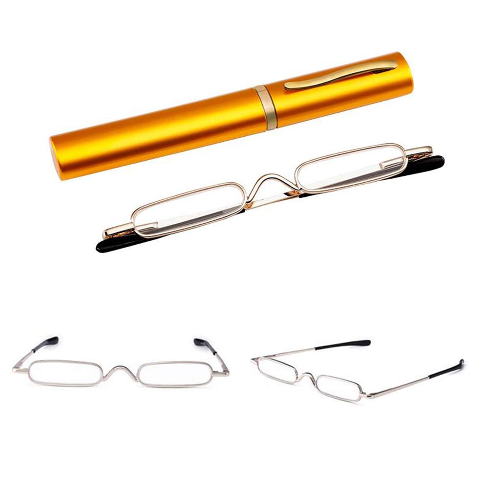 Mini Compact Slim Reading Glasses,Lightweight Portable Readers With Pen ...