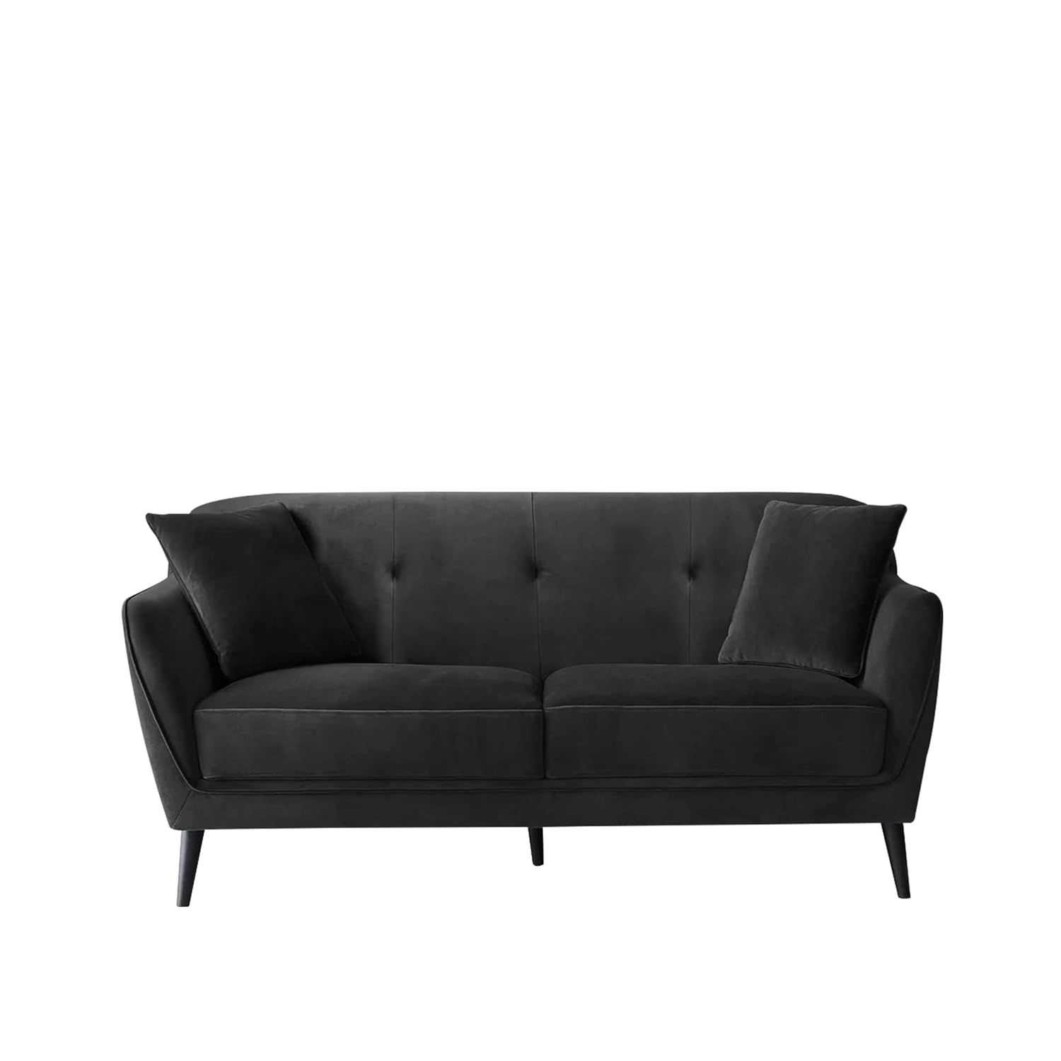 CLOUDZILLA Wooden 2 - Seater Accent Sofa for Living Room & Office ...
