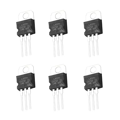 6 Pcs 3.3V 950mA LD1117V33 LD33V Voltage Regulator in Antistatic Bag ...