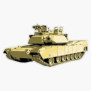Amazon.com: M1 Abrams Tank Sticker Bumper Sticker Vinyl Decal 5 ...
