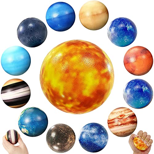 Solar System Stress Balls , 13 Pcs Planet Toys Solar System Fidget Toy ...