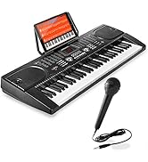 Amazon.com: Hamzer 61-Key Digital Music Piano Keyboard - Portable ...