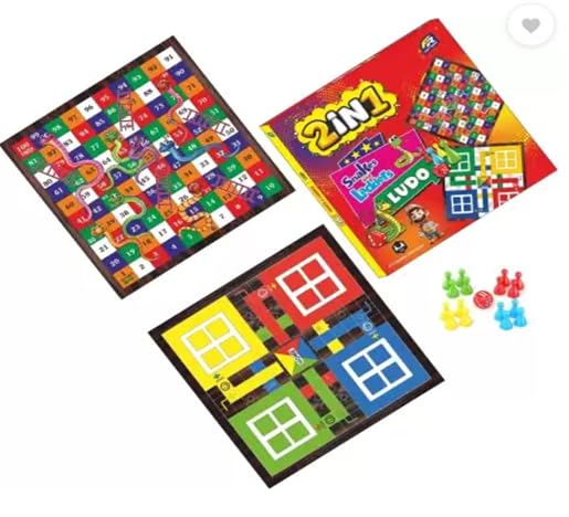 Buy Snack Ladder & Ludo Game, 2 in 1 Combo Educational Board Games Fast ...