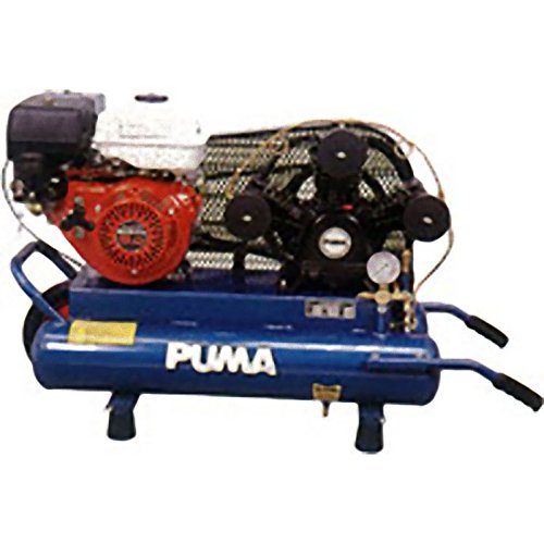 Puma Industries TUE-9008RGE Air Compressor, Two Stage Gas Powered Belt ...