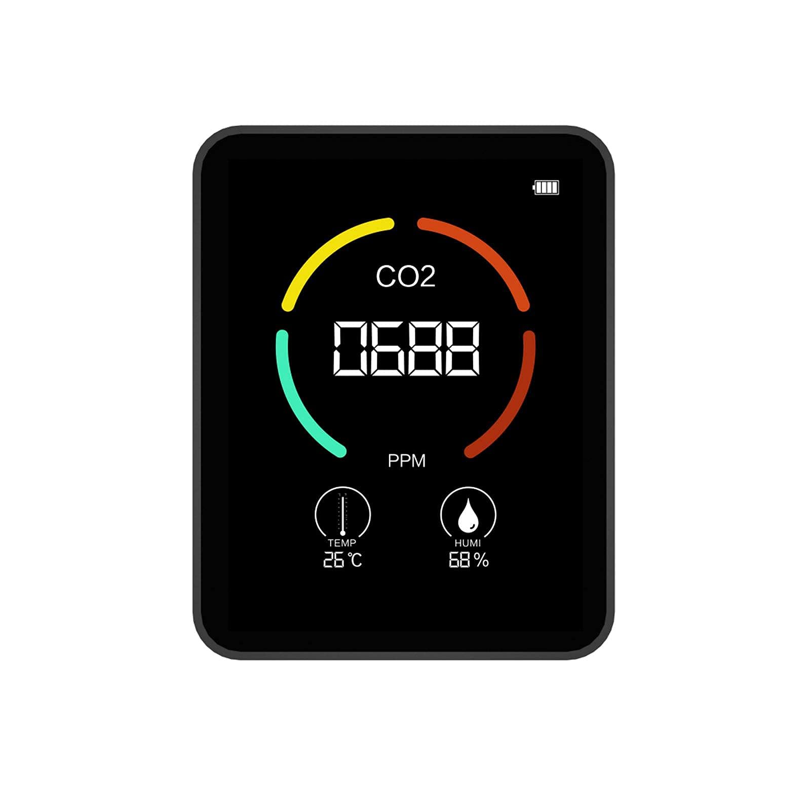 Buy GESHIDA CO2 Detector, CO2 Carbon Dioxide Air Quality Monitor ...
