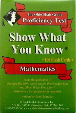 The Ohio 6th Grade Proficiency Test: Show What You Know Mathematics ...