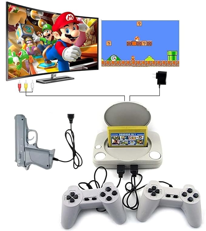 Buy Viart Creation™ Tv Video Game Set for 2 Players Experience Endless ...