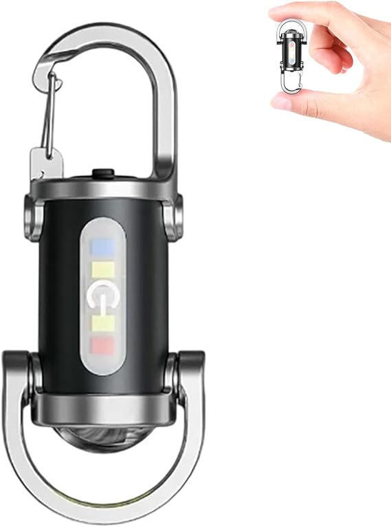 Keychain LED Flashlight, Portable Rechargeable Bright Keychain ...
