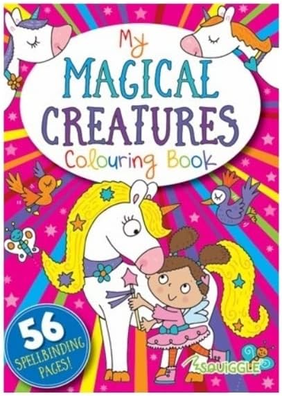Squiggle P2254 My Magical Creatures Colouring Book : Amazon.co.uk: Toys ...
