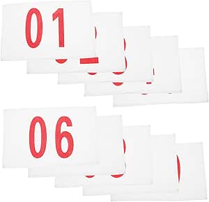 Amazon.com : FOYTOKI 10 Sheets Bibs Number Number Cloth Racing Numbers ...