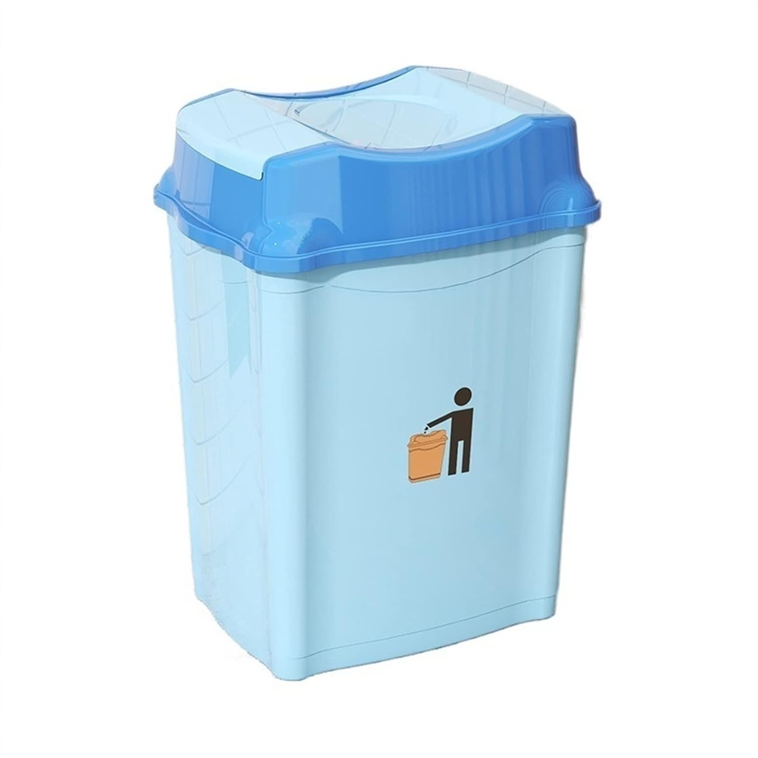 Amazon.com: rubbish bin 6/12/20/30/50/80L Plastic Swing-Top Trash Can ...